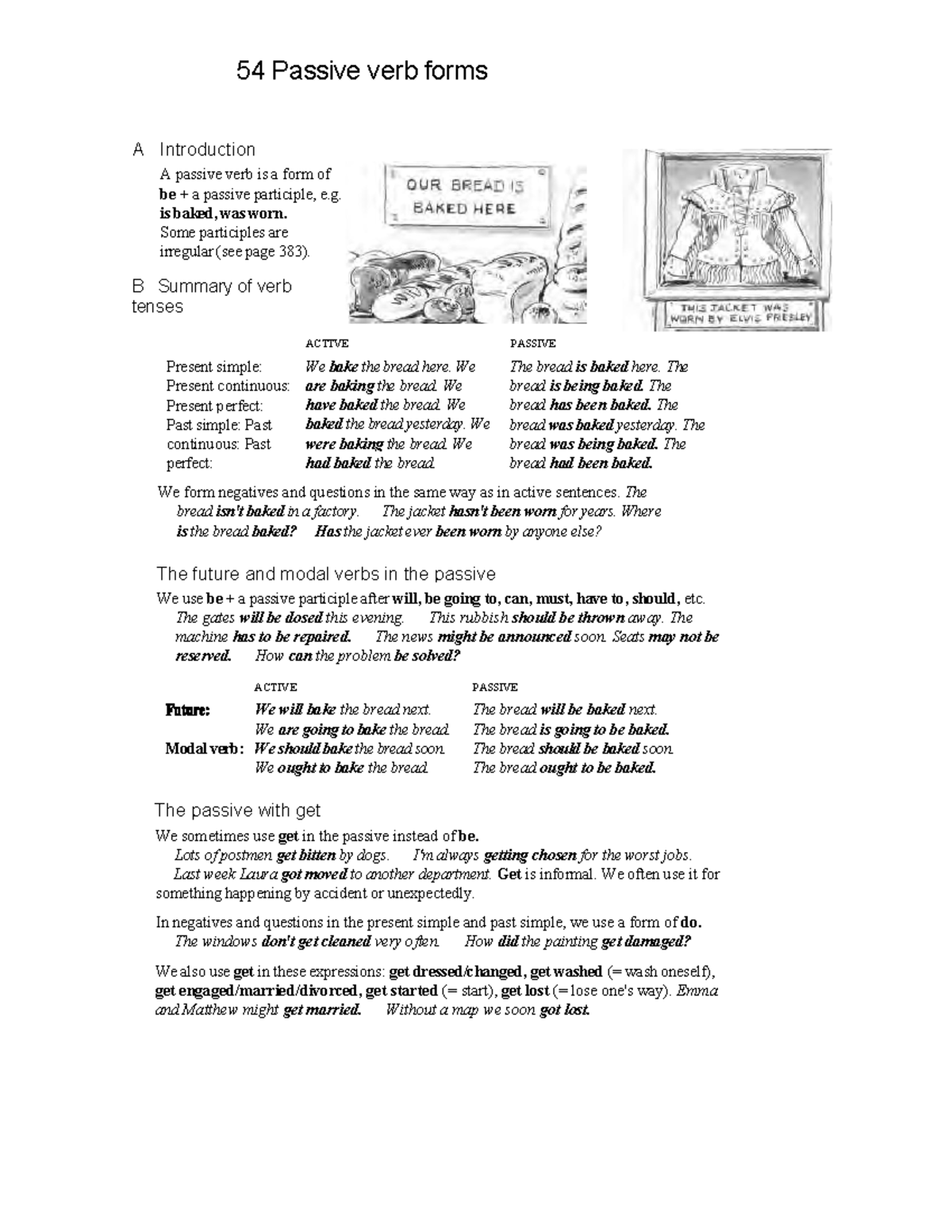 The Passive Units 54 to 59 - 54 Passive verb forms A Introduction A ...