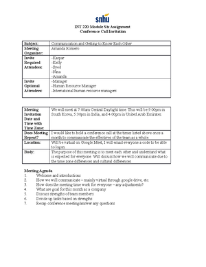 INT 220 Module 4 Assignment - INT 220 Module 4 Assignment Shannon C ...