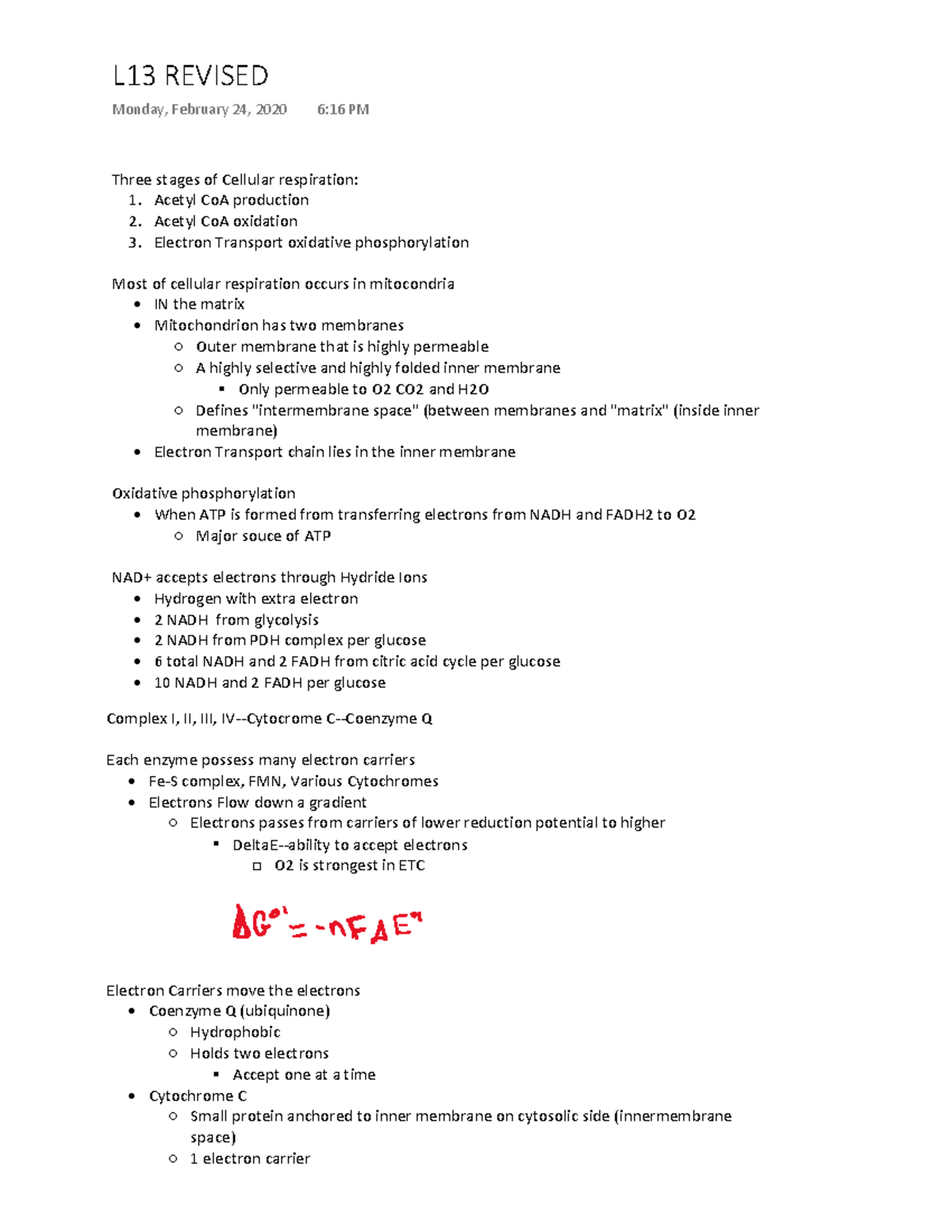 Biochem lec13 - section 2 - Complex I, II, III, IV-Cytocrome C-Coenzyme ...