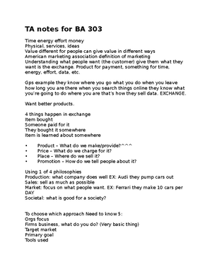 Ba303 ch2 3 - BA 303 ch2 study guide - what is market development ...