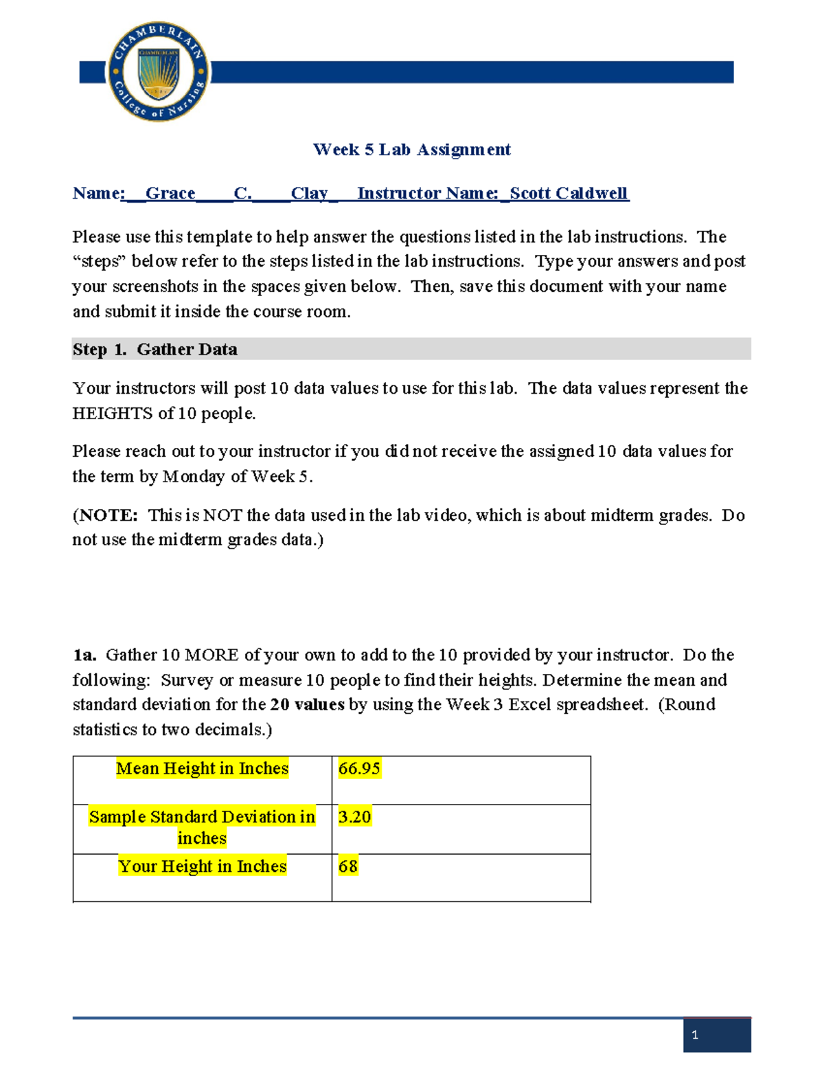 Math 225 Week 5 Lab Official Student Template (1) Grace C. Clay - Week 5 Lab Assignment - Studocu