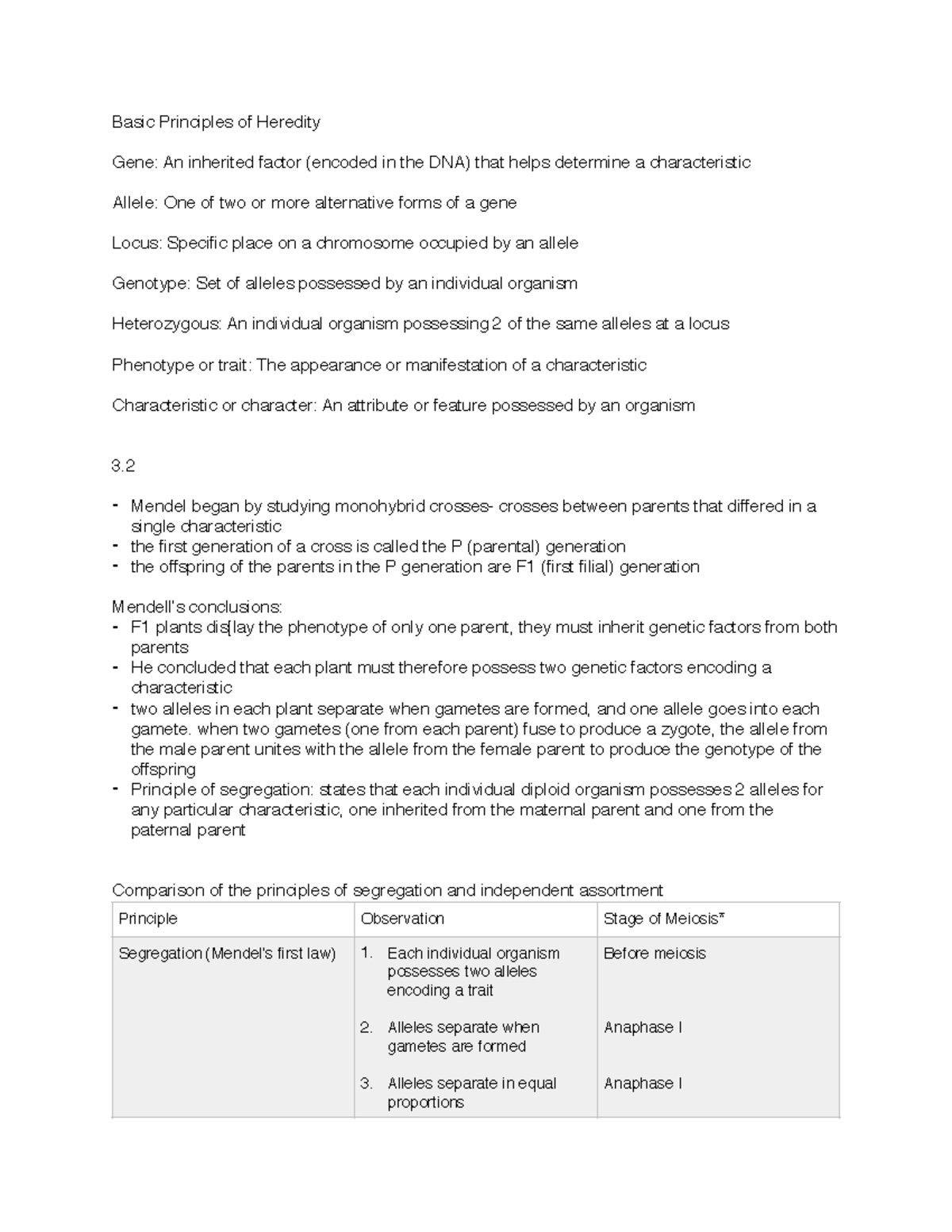 Mendelian genetics - Basic Principles of Heredity Gene: An inherited ...
