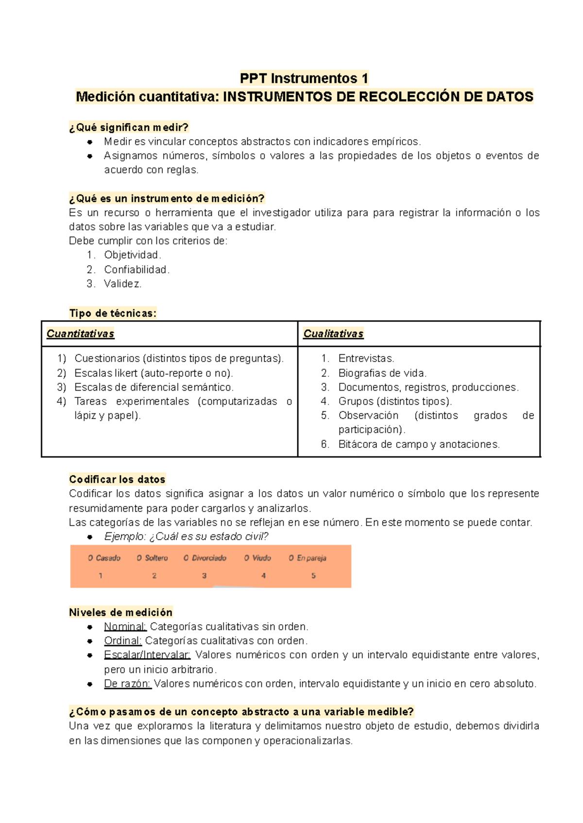 2. Apuntes Metodología de la Investigación - PPT Instrumentos 1 ...