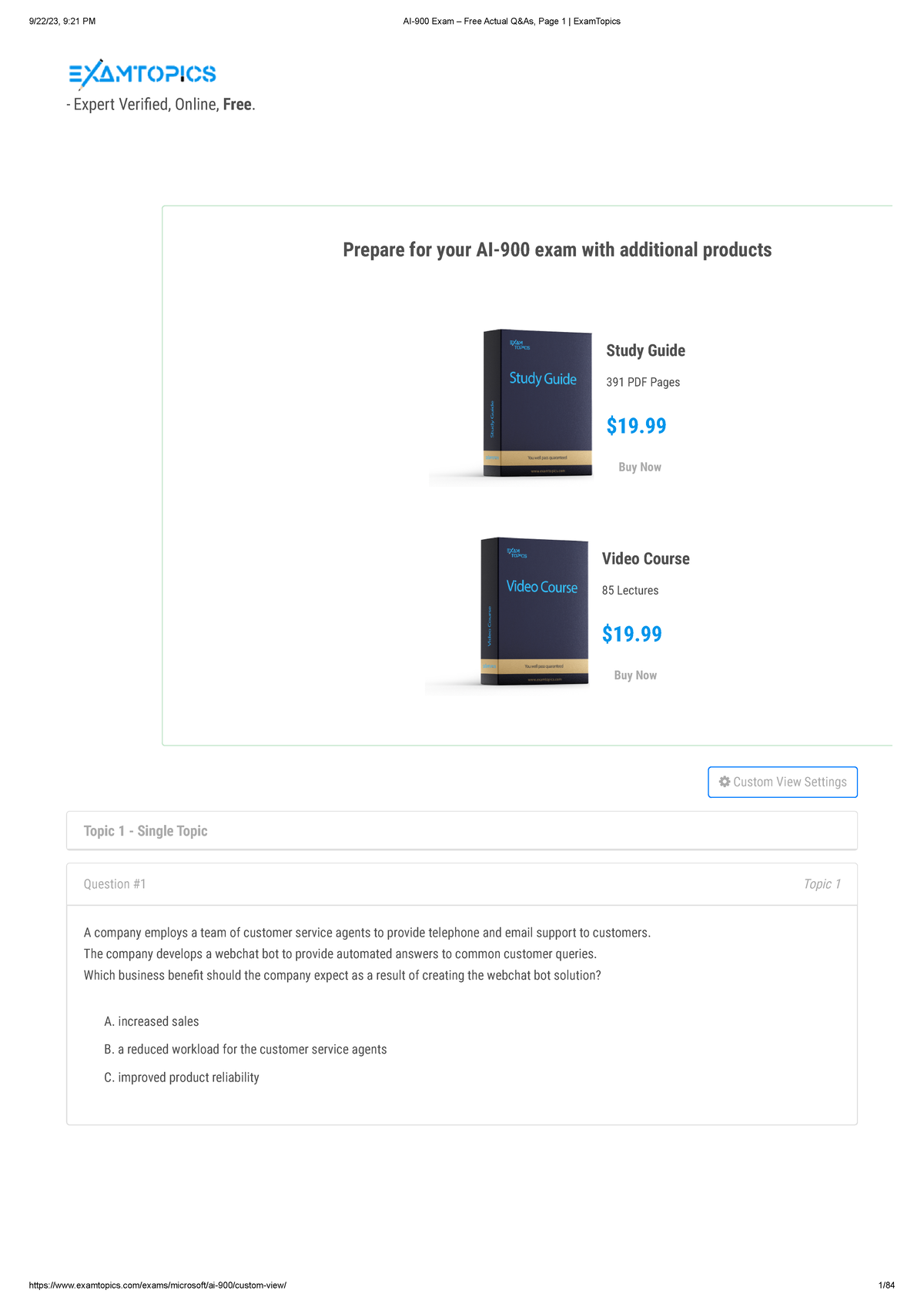 AI-900Exam - vmware - Study Guide 391 PDF Pages $19. Buy Now Video ...