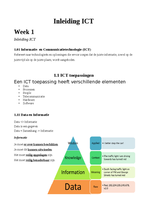 Mini oefentoets Inleiding ICT - Wat is ICT? en ontwikkelingen die ...