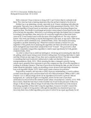 CS-370-Week4-Discussion Applying Reinforcement Learning - Discussion ...