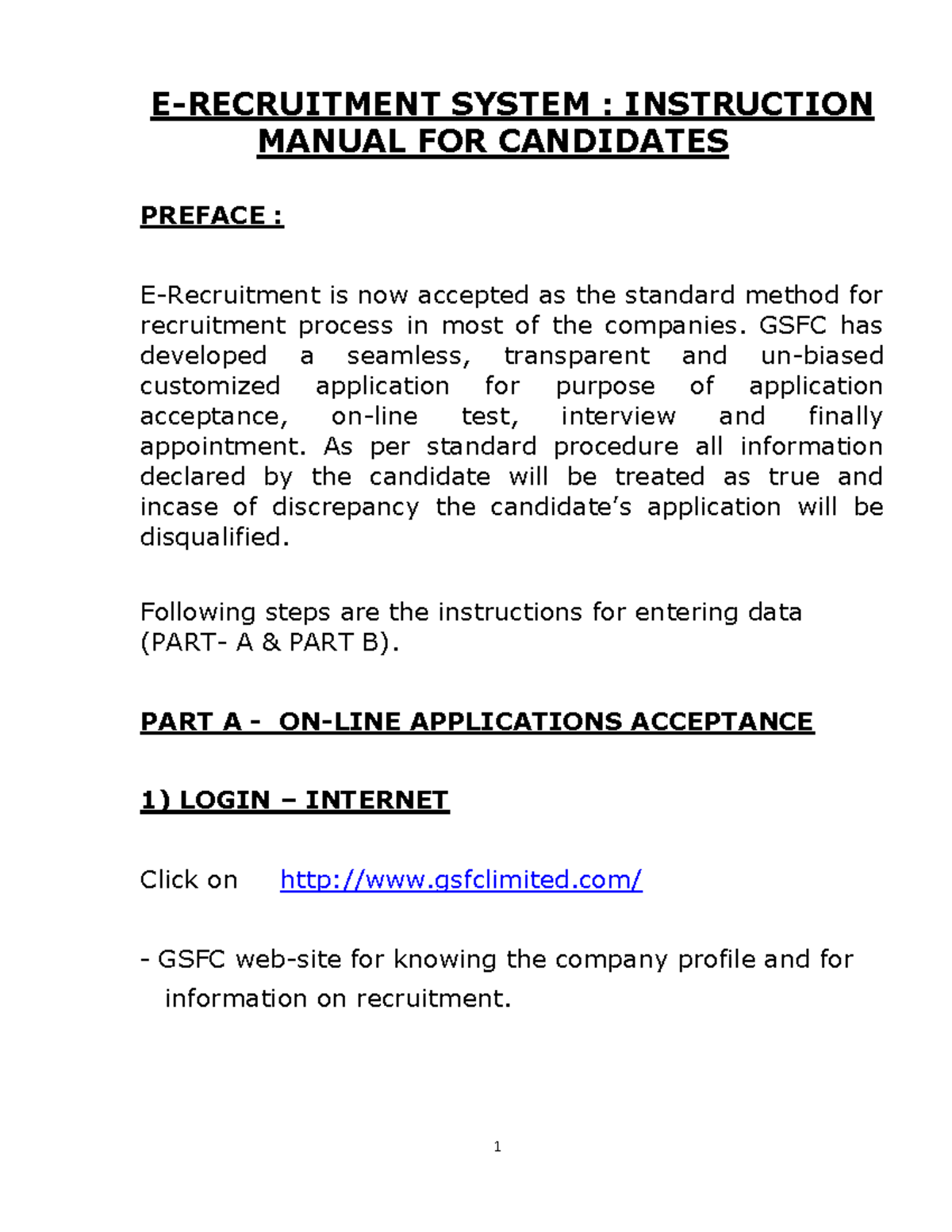 ERS HELP FILE - E-RECRUITMENT SYSTEM : INSTRUCTION MANUAL FOR ...