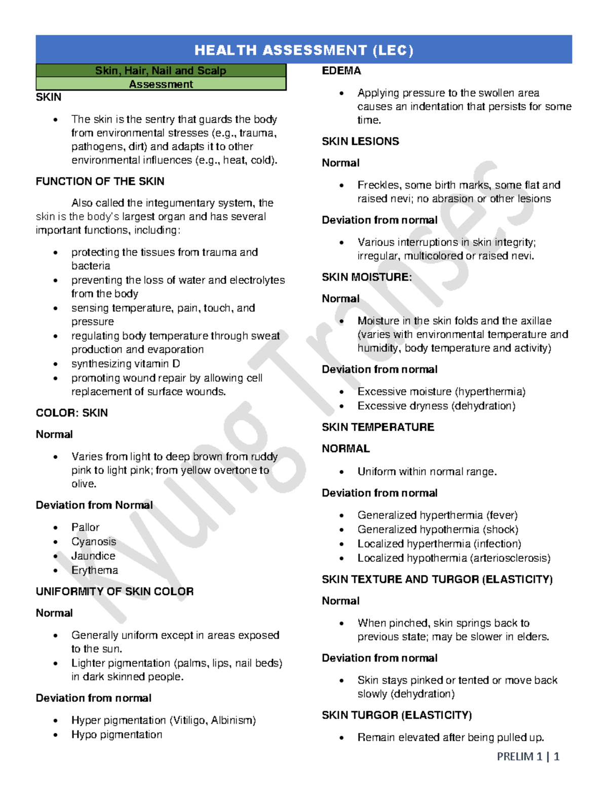 2 Health Assessment RLE Kyungmin Transes Prelim Copy - Skin, Hair, Nail ...