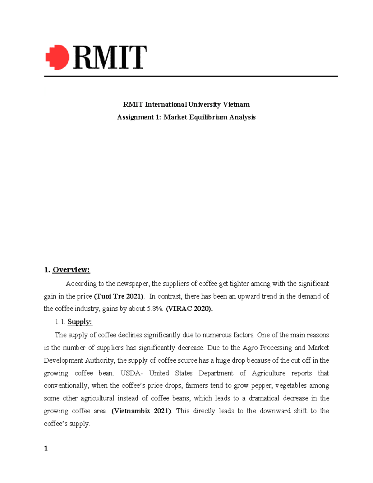 Assignment-1-ECON1194 - RMIT International University Vietnam ...