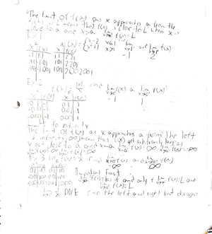 Calculus Notes – Lecture - Calculus Notes – Lecture Calculus is a ...