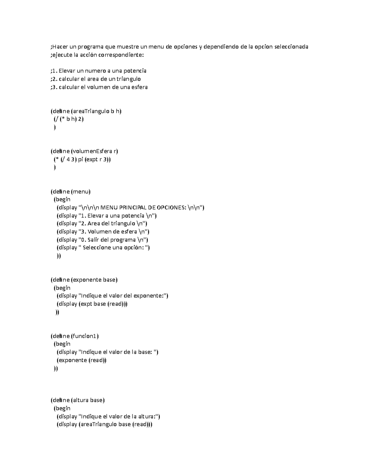 Clase menu opciones 01-04-2020 - ;Hacer un programa que muestre un menu ...