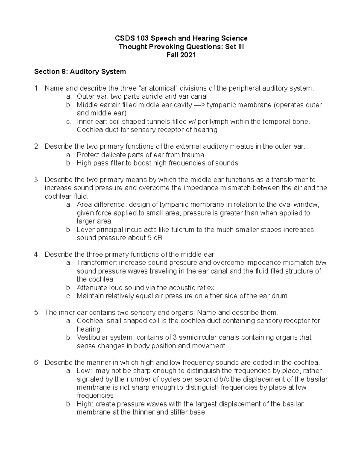 CSDS 103 TPQ Set III-2 - study guide - CSDS 103 Speech and Hearing ...