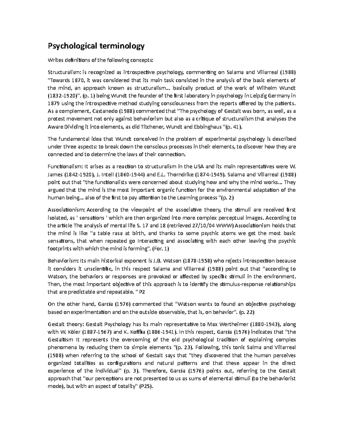 Psychological terminology - Psychological terminology Writes ...