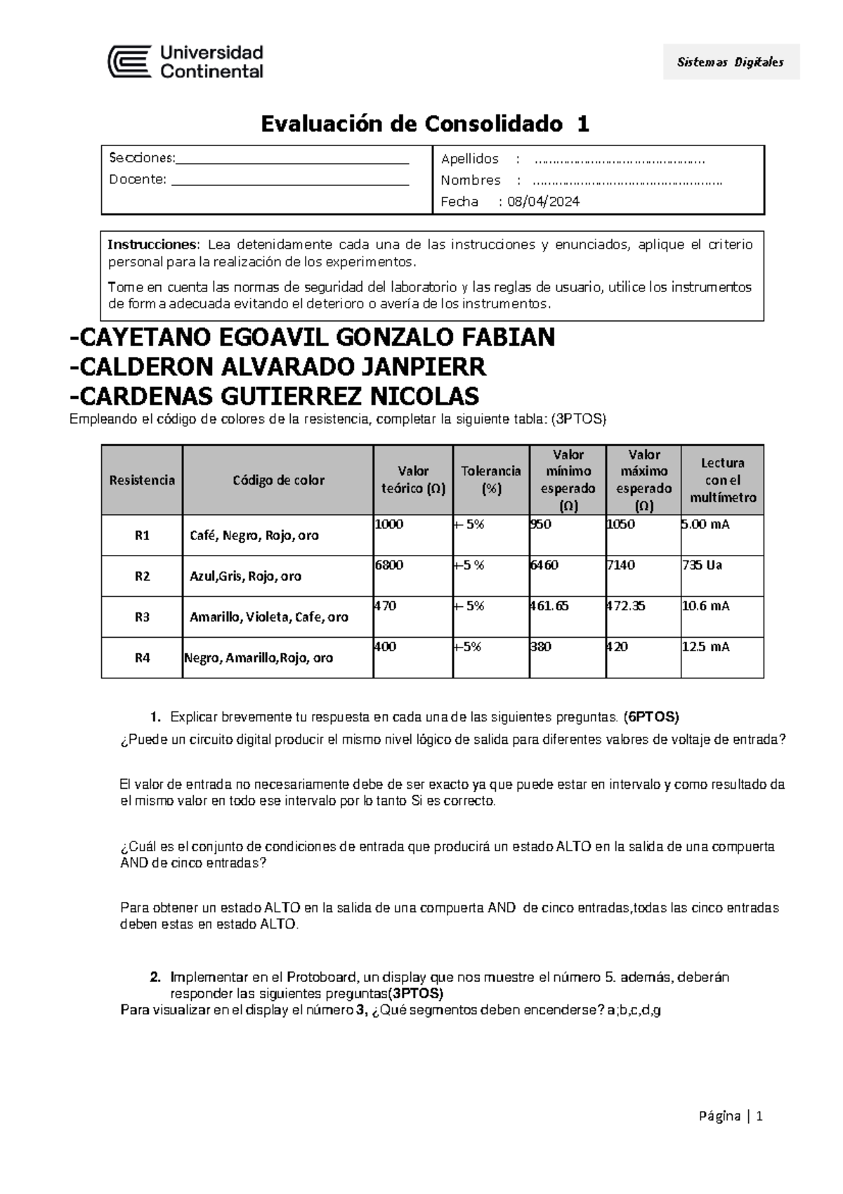 Evaluación de Consolidado 1 Grupo 2 - Evaluación de Consolidado 1 - Studocu