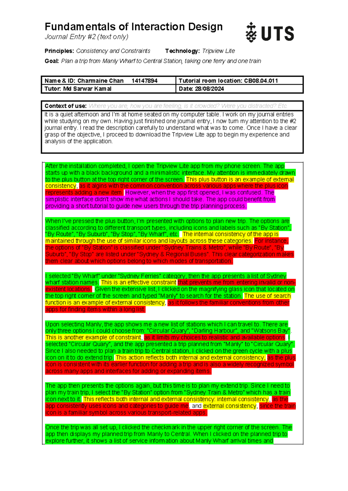 Journal Entry 2 - 14147894 - Fundamentals of Interaction Design Journal ...