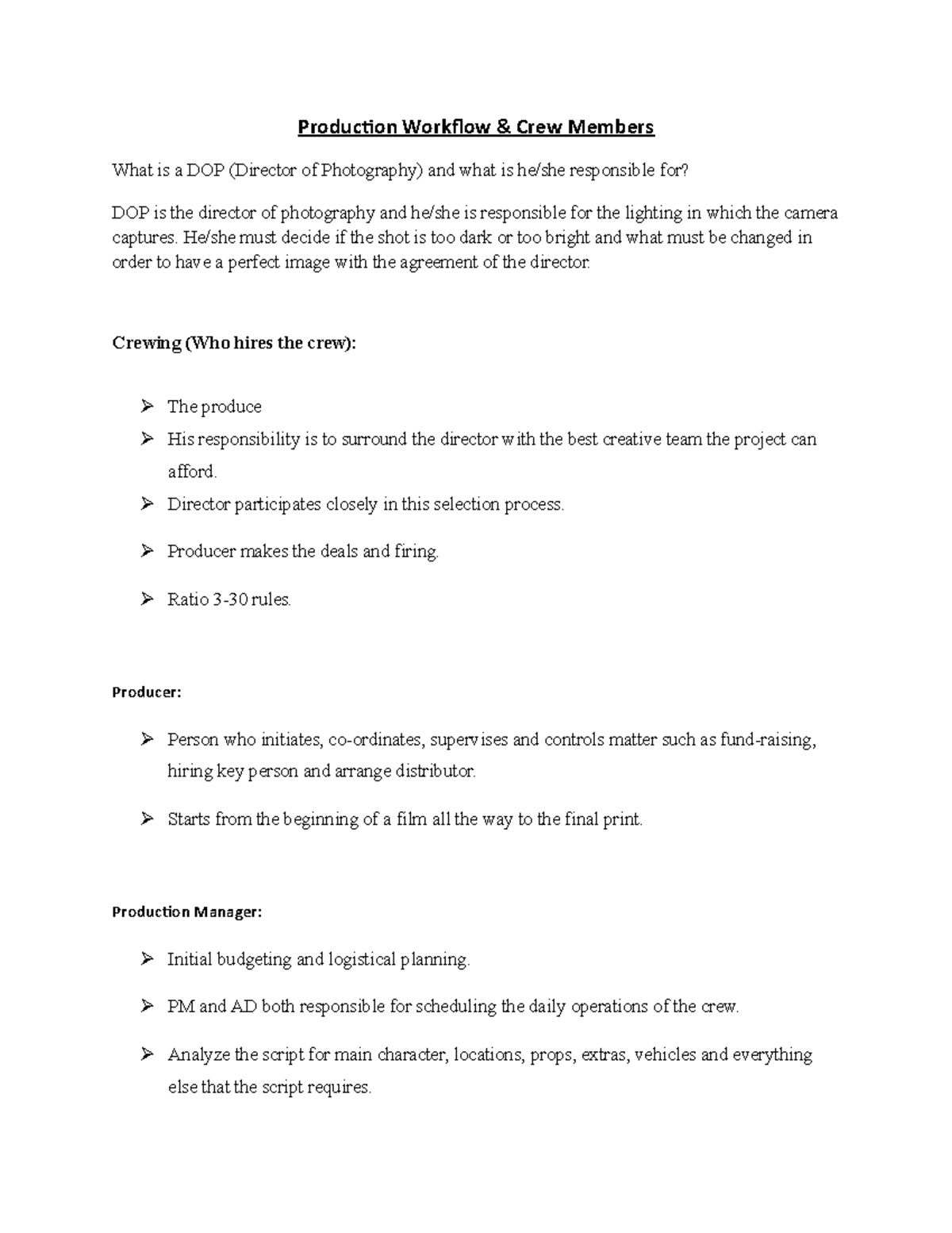 Production Workflow Lecture Notes Lecture 4 Production Workflow production-workflow-lecture-notes-lecture-4-production-workflow