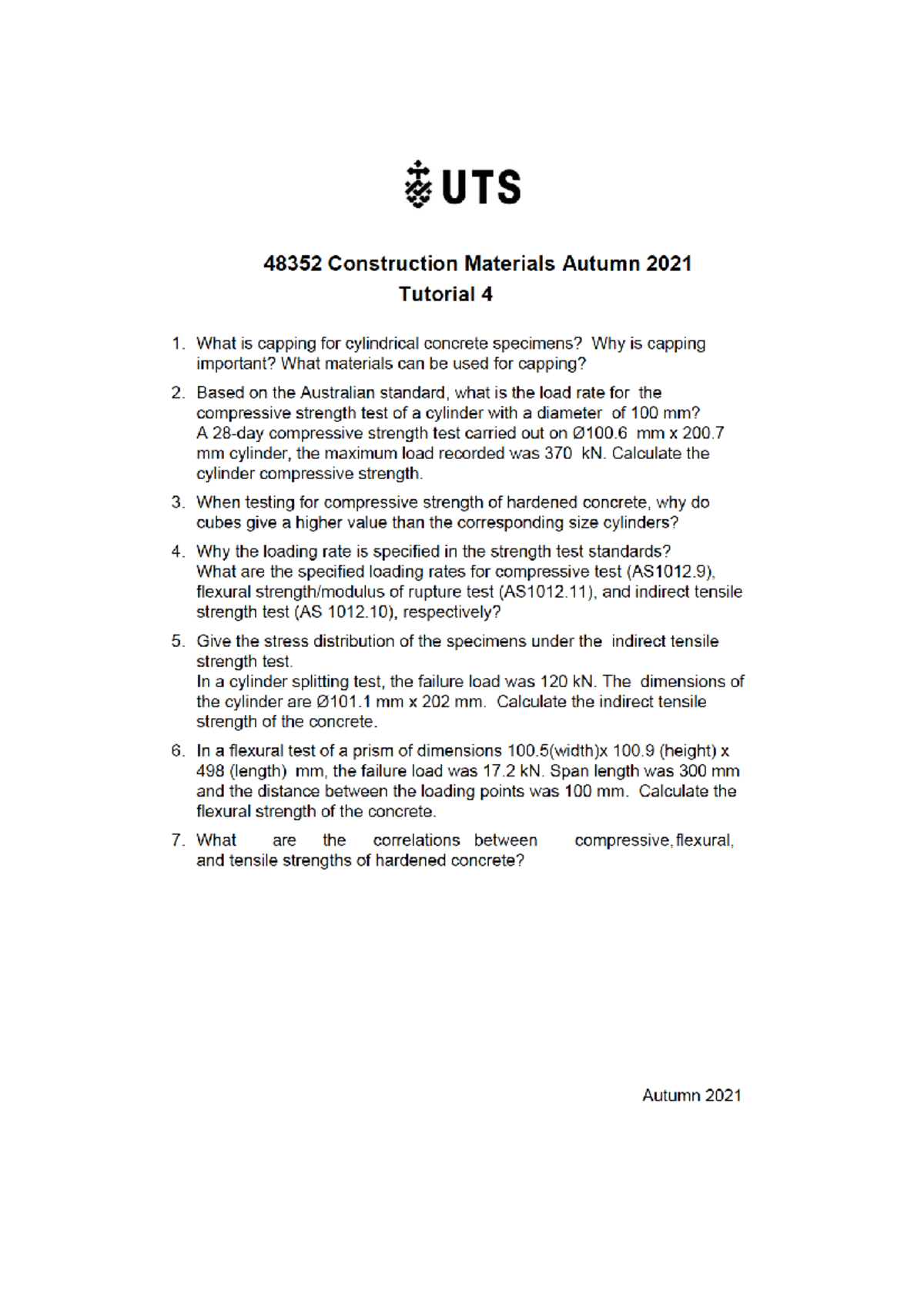 48352 Tut4 Autumn 2021 - tutorial answers in details - 048352 - Studocu