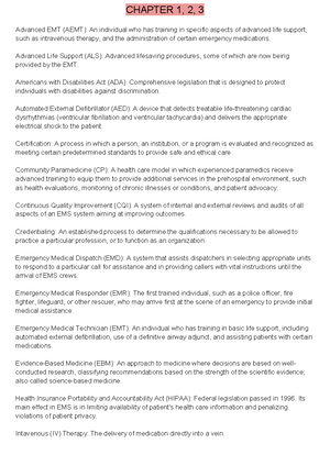 EMT Medical Overview - trauma emergencies: emergencies that are the ...