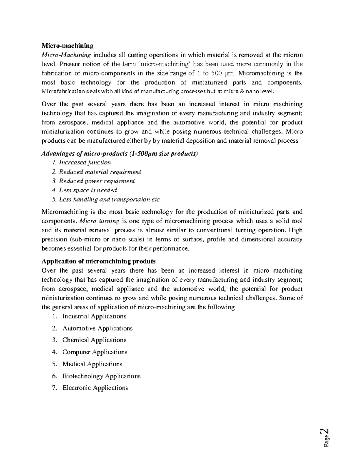 Module 6 - Lecture notes Advanced Manufacturing Technology - Page 2 ...