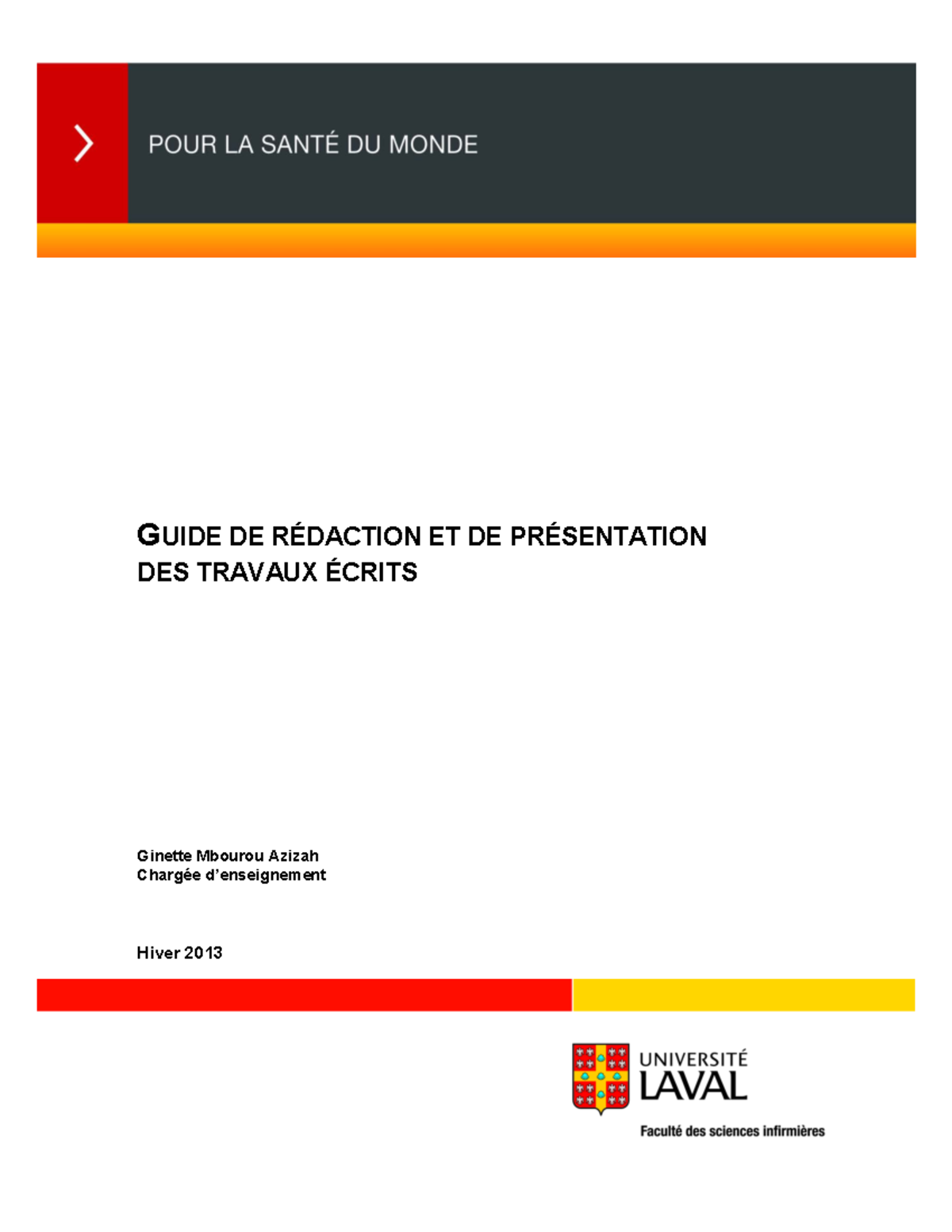 Guide de redaction travaux pratiques - GUIDE DE RÉDACTION ET DE ...