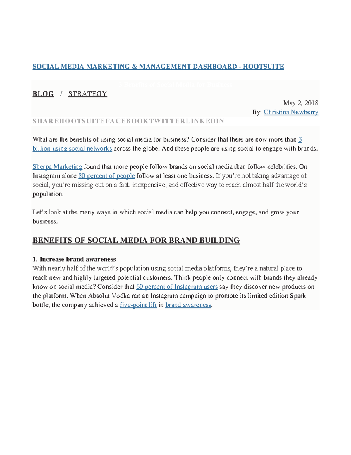 Social Media Marketing - SOCIAL MEDIA MARKETING & MANAGEMENT DASHBOARD ...