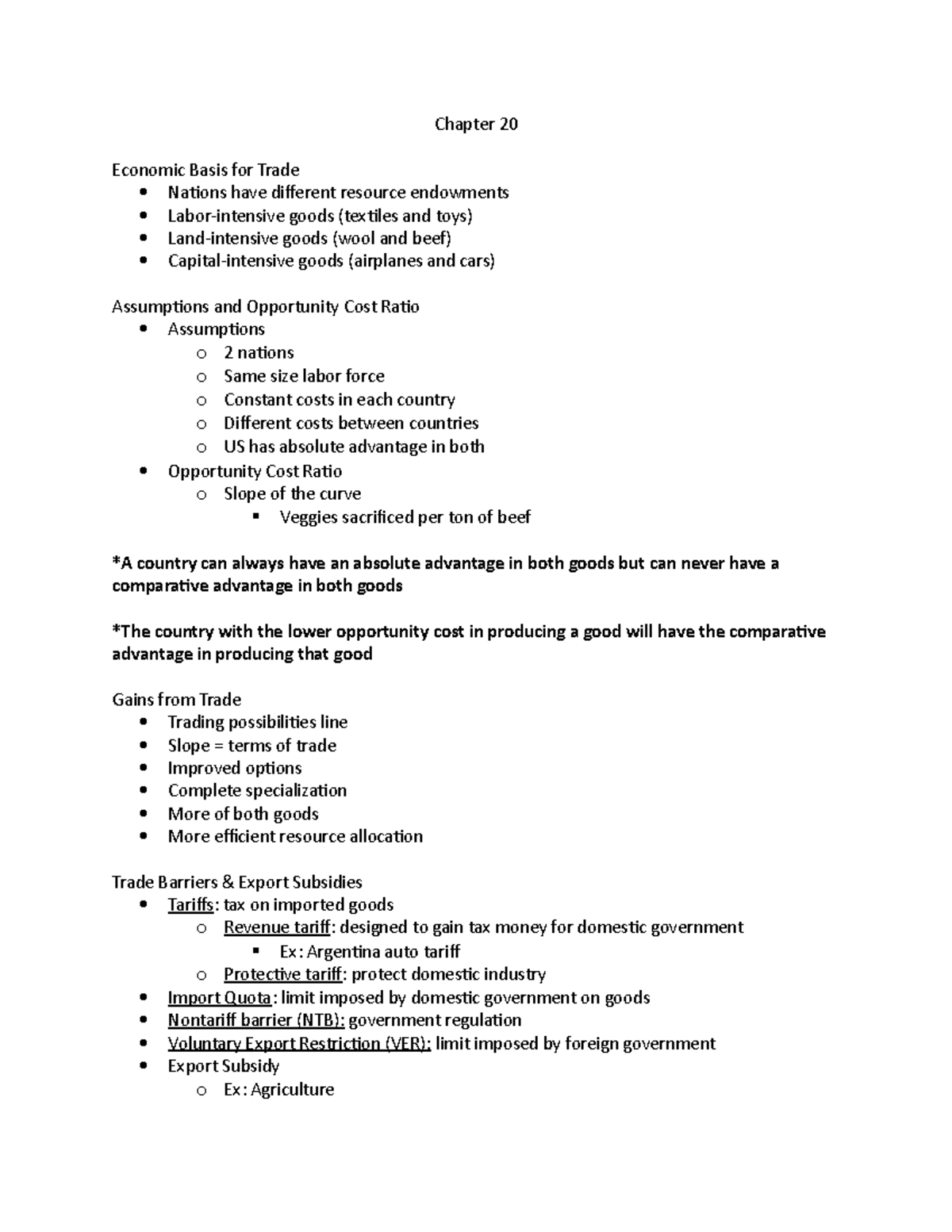Chapter 20 - These are lecture notes for Introductory Macroeconomics ...