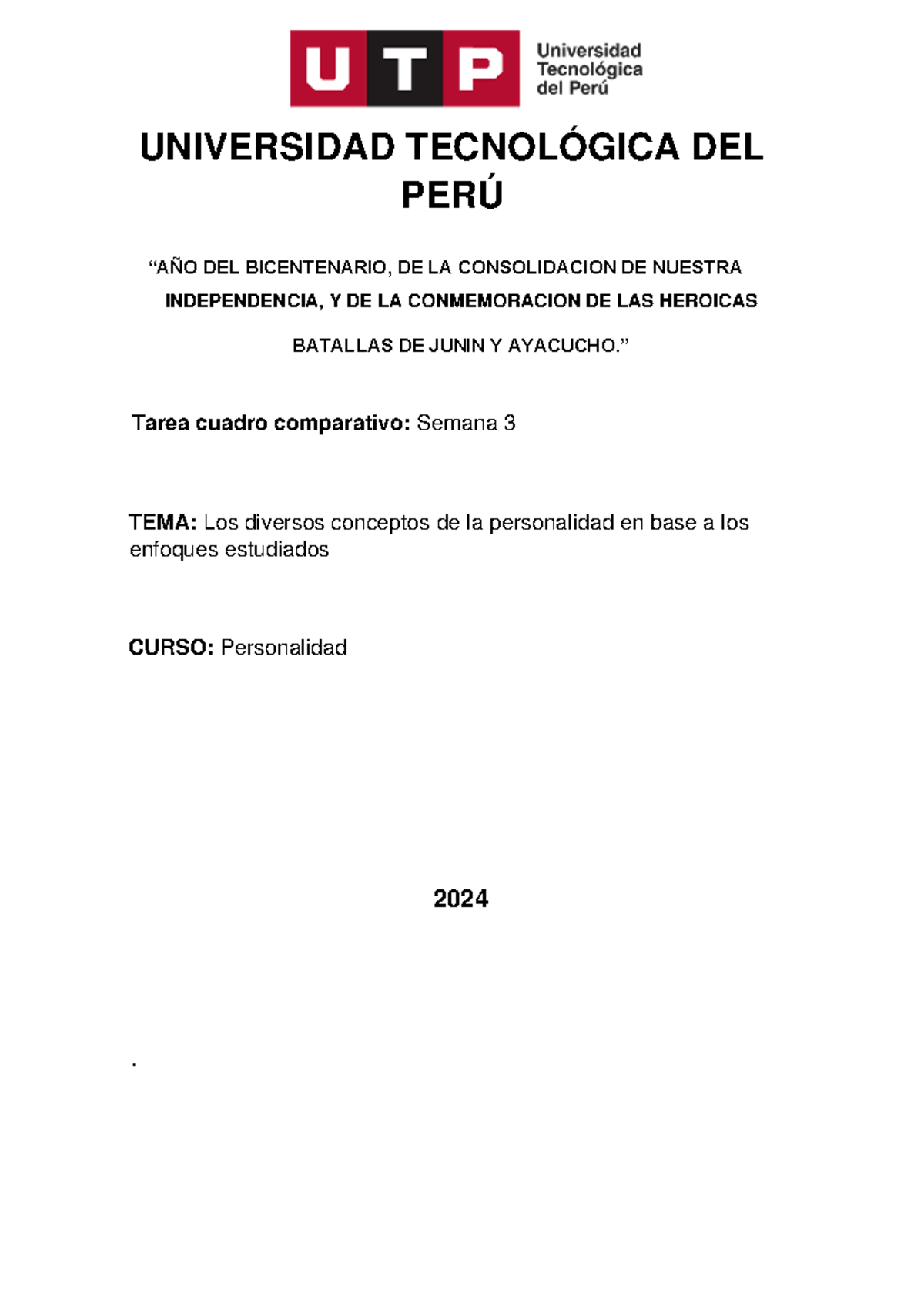 Semana 3 - Tema 1 Tarea Académica (TA1) - psicologia - UNIVERSIDAD ...