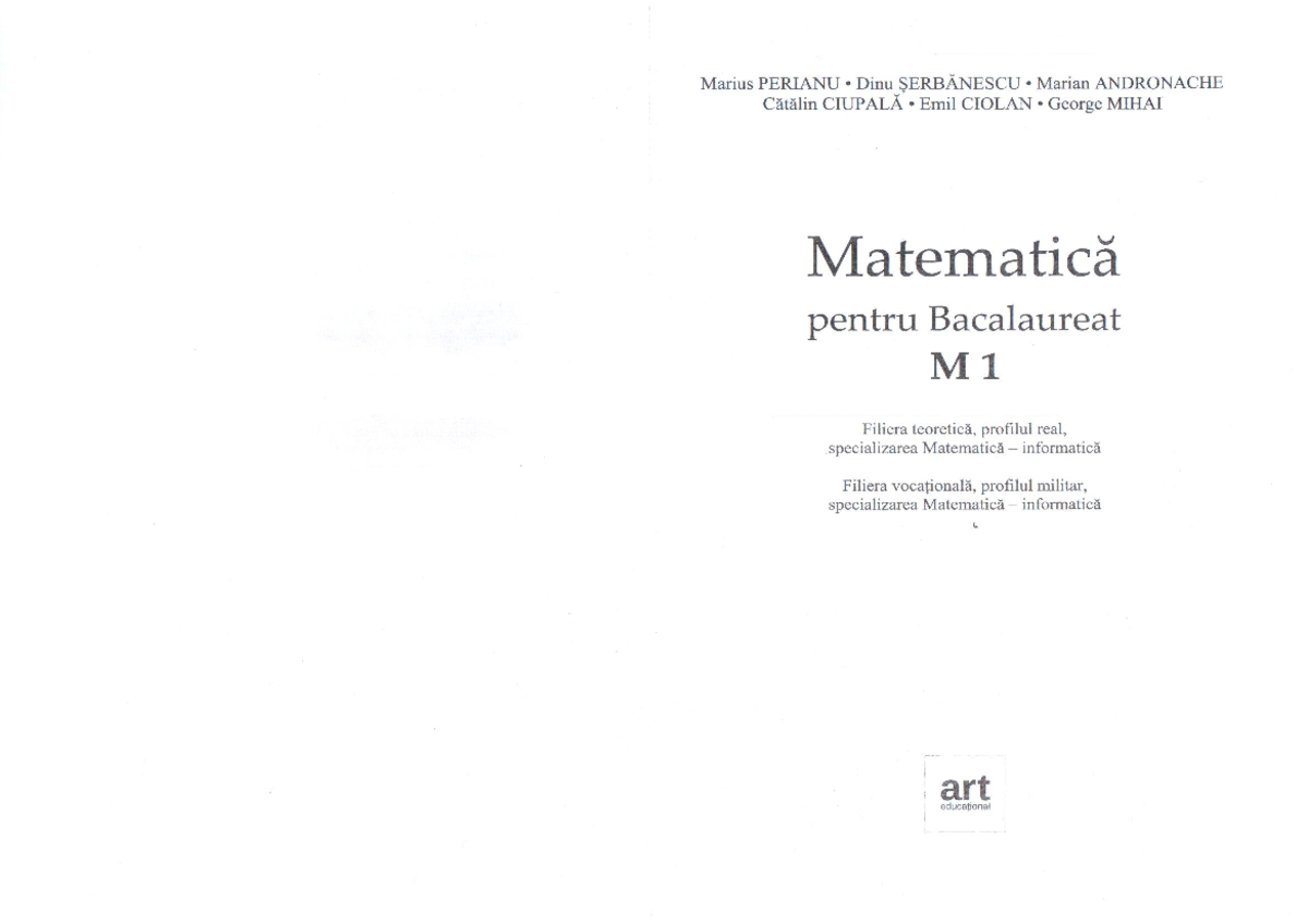 ART Bac2019 M-Mate-Info - Drept Roman - Studocu