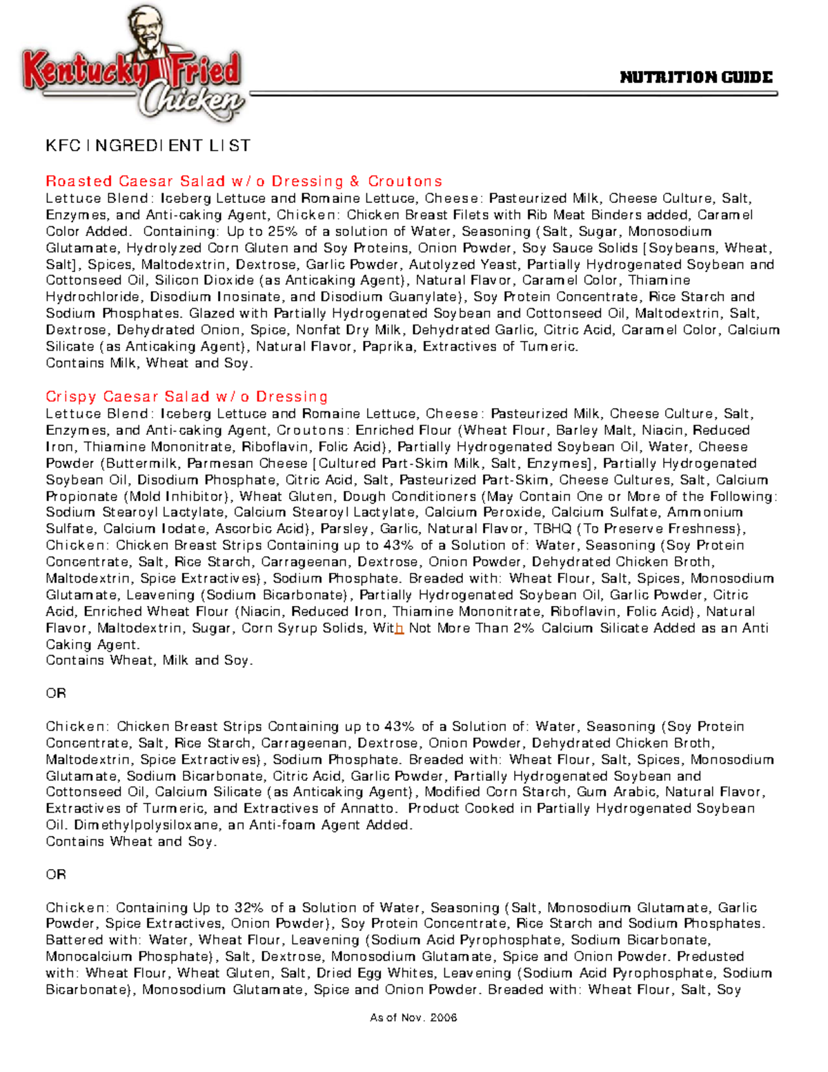 Kfc ingredients - Supply Chain Management in Hospitality IndustrySupply ...