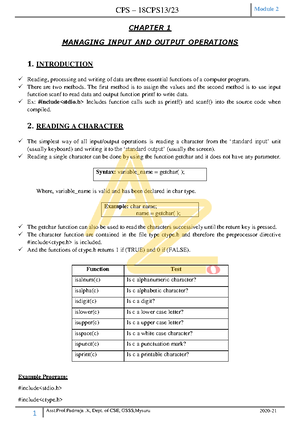 Commas handout - C programming for problem solving - Commas (Eight ...