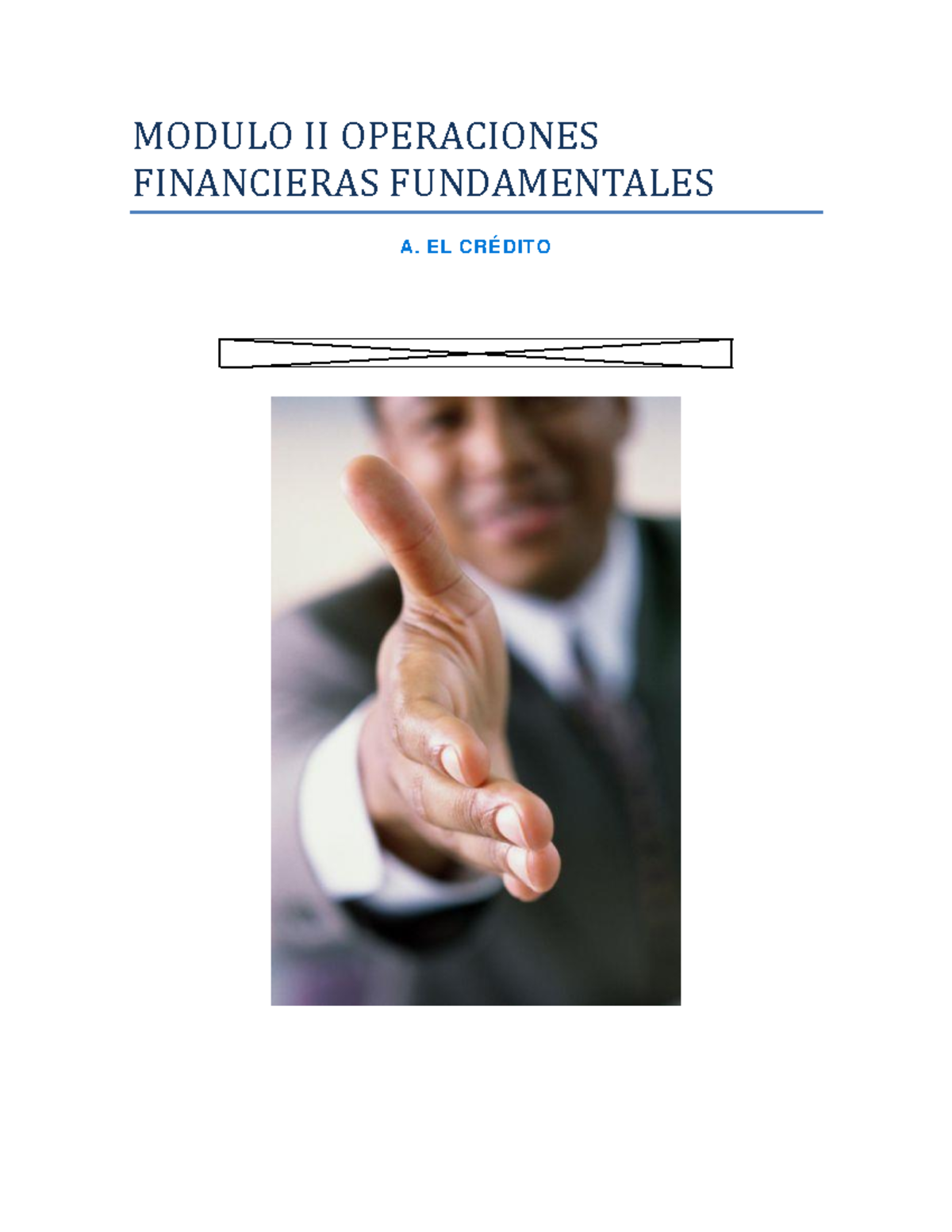 Modulo II Operaciones Financieras Fundamentales - MODULO II OPERACIONES ...