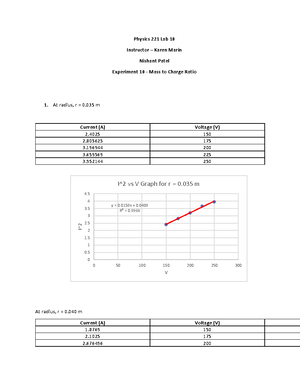 Lab 1 Coulomb's Law - Lab Report - Lab 1: Coulomb’s Law Introduction Coulomb’s Law, which ...
