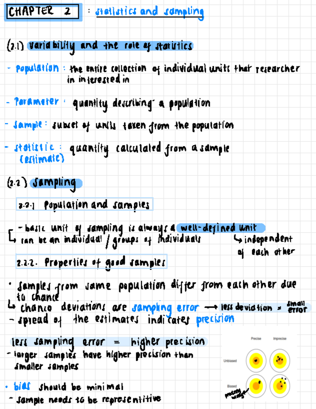 STA1007S chapter 2 - Summary Stats for Scientists - CHAPTER 2 : statistics and sampling (2. 1 ...