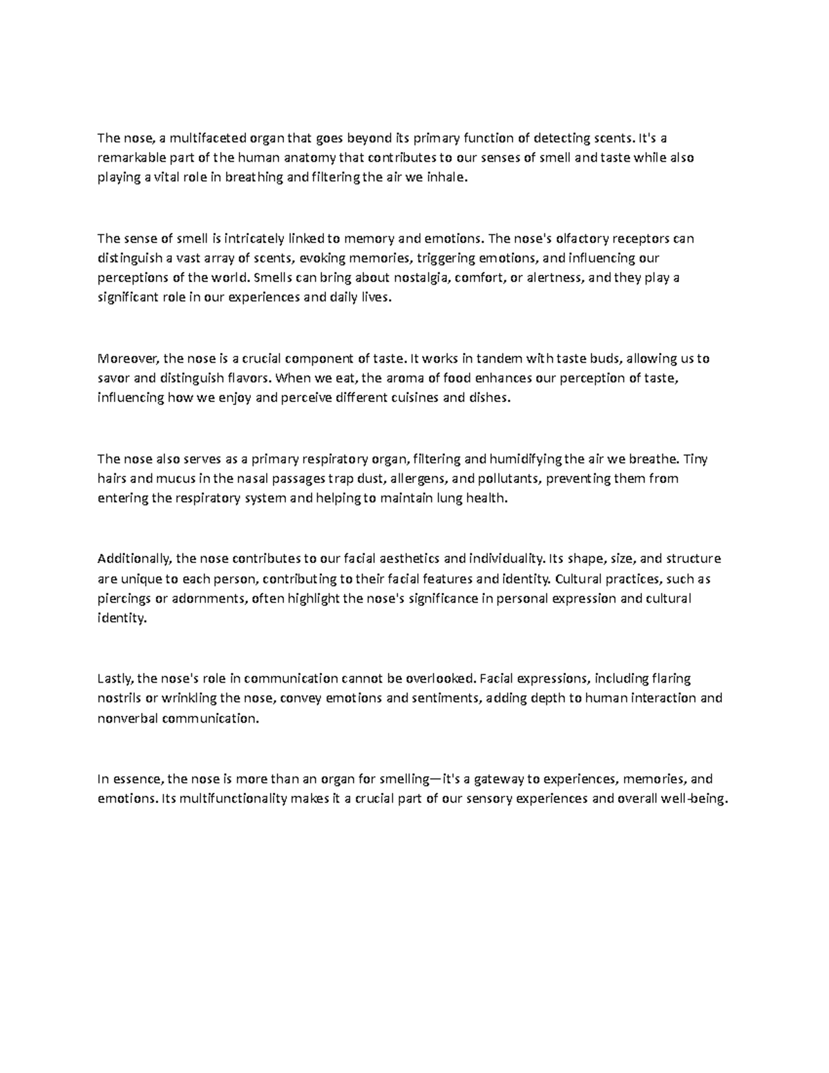 dasd sdasd asdasd - The nose, a multifaceted organ that goes beyond its ...