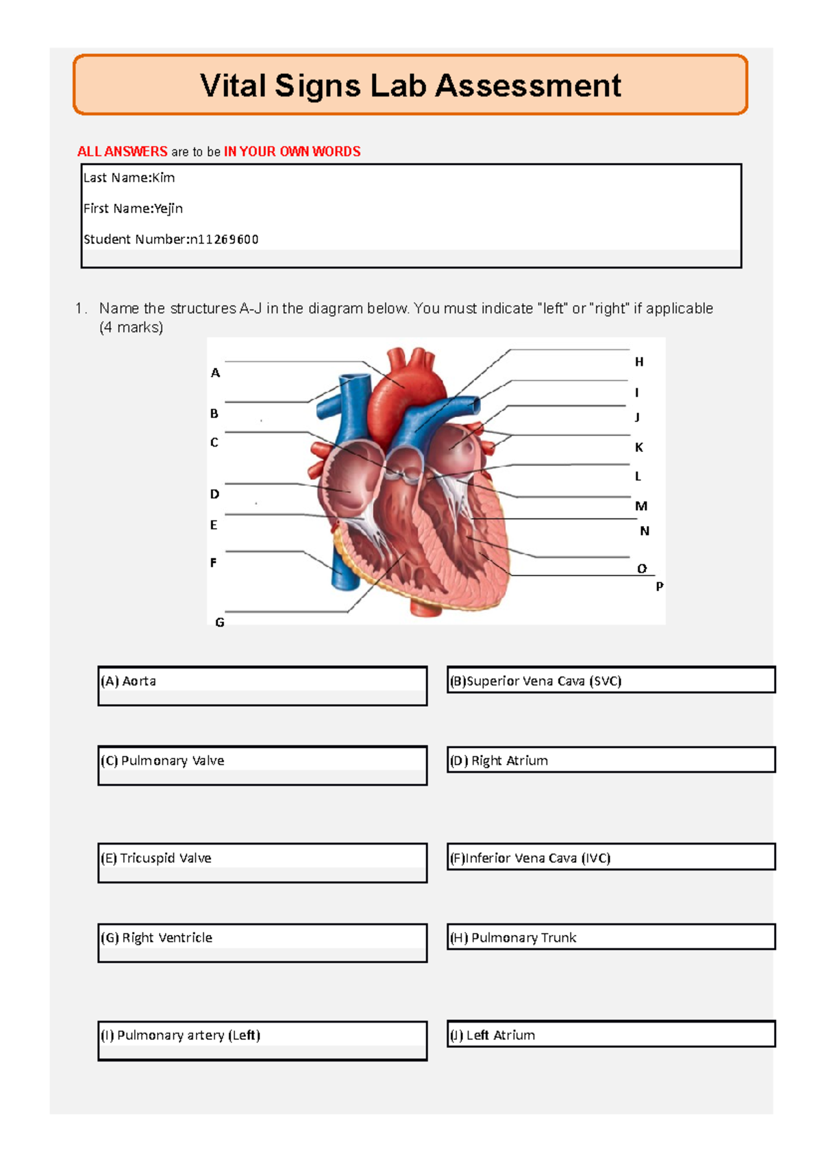 Lab Skills Vital Signs 2022 sem1 shading smartform - ALL ANSWERS are to ...
