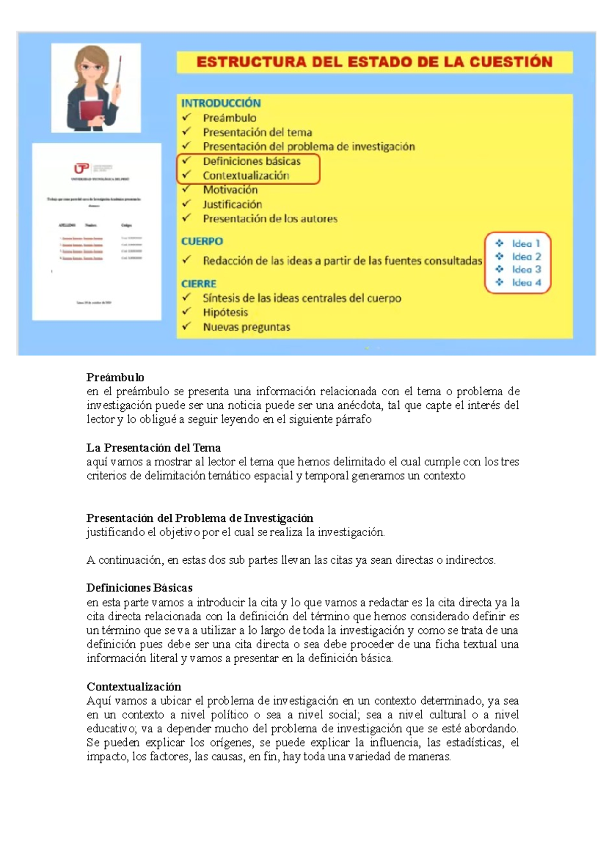 EC Ejemplo 3 - Trabajo de investigación - Preámbulo en el preámbulo se ...