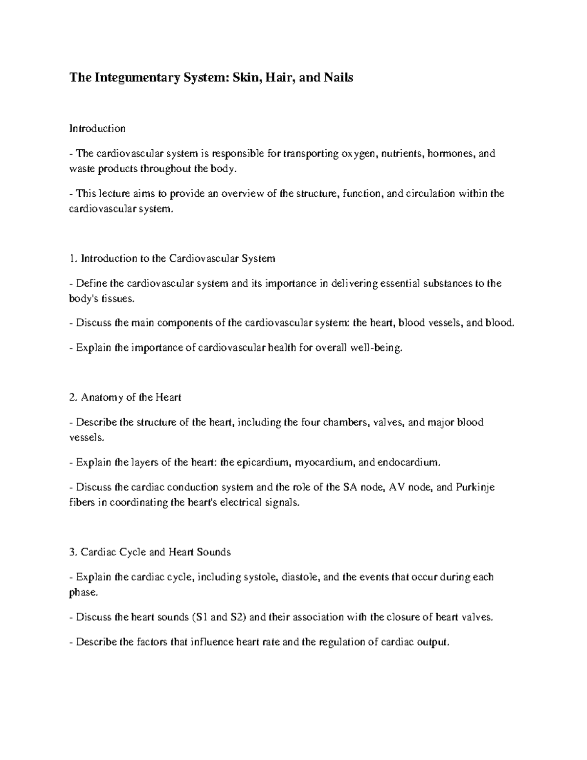 The Integumentary System - Skin, Hair, and Nails - The Integumentary ...