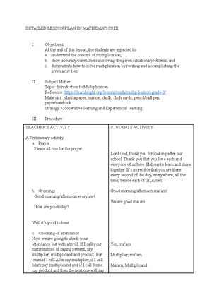 LESSON PLAN IN ELEM - Learning area: Science Date/ Time: TBA Age group ...