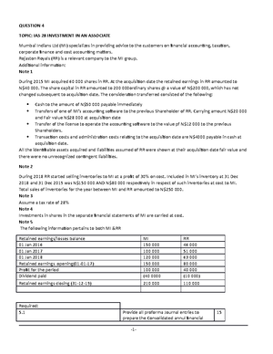 WEEK 4 Tutorial Question Financial Instruments - WEEK 4 TUTORIAL ...
