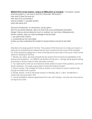 Ryle reading summary - In Gilbert Ryle’s Descartes’ Myth, Ryle ...