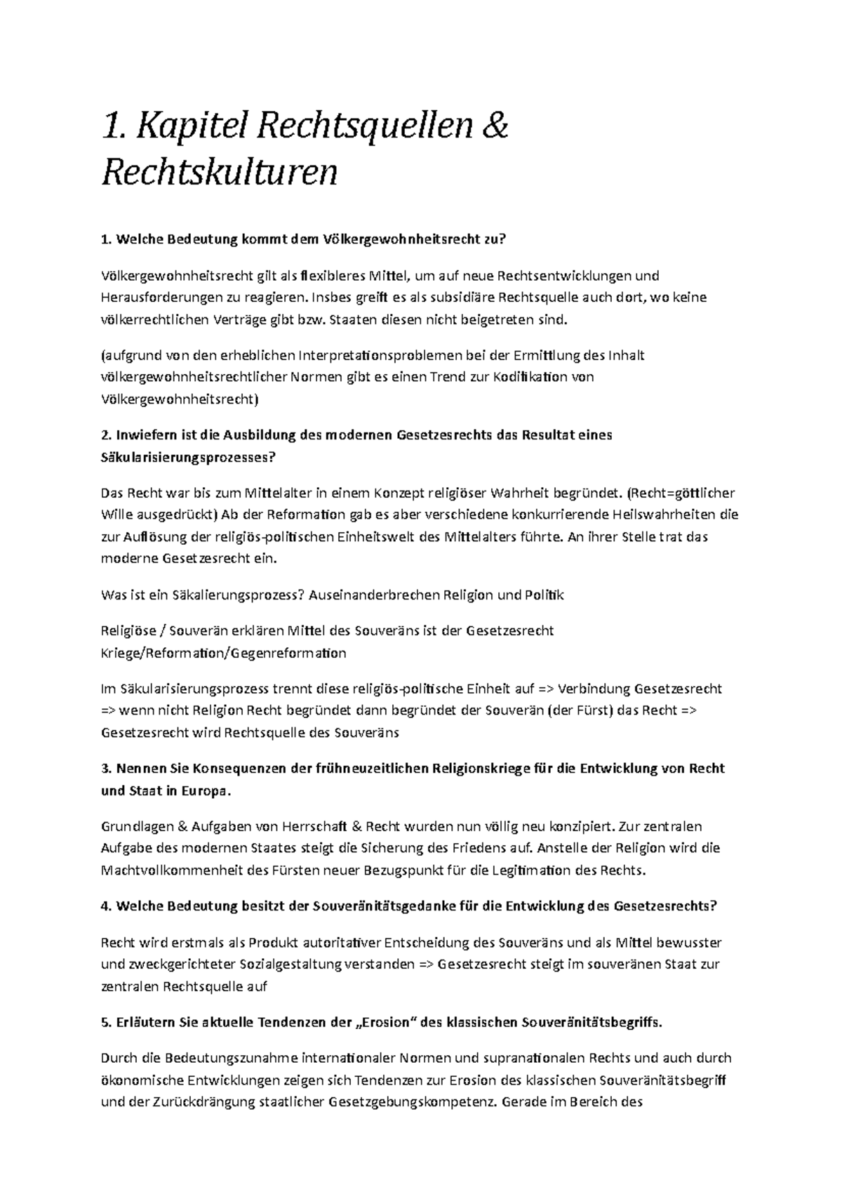 1. Kapitel Rechtsquellen & Rechtskulturen - 1. Kapitel Rechtsquellen ...