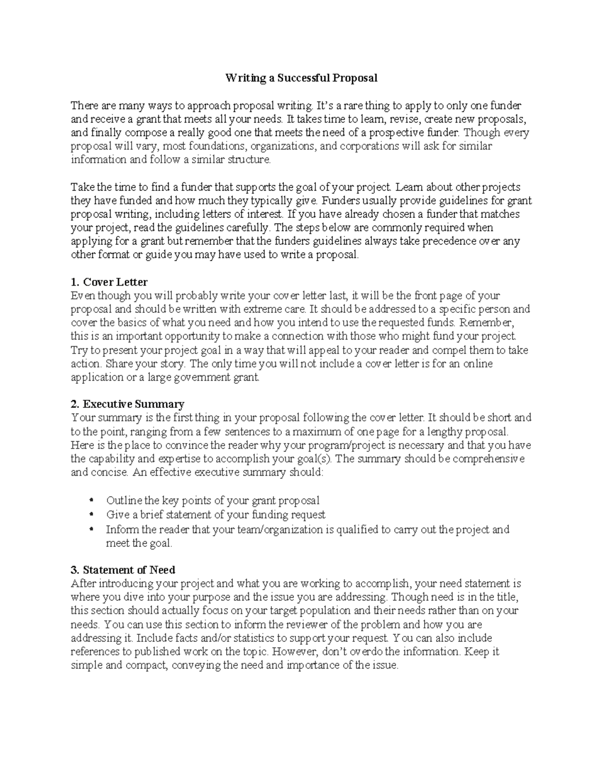 Proposal-Writing - Useful for students - Writing a Successful Proposal ...