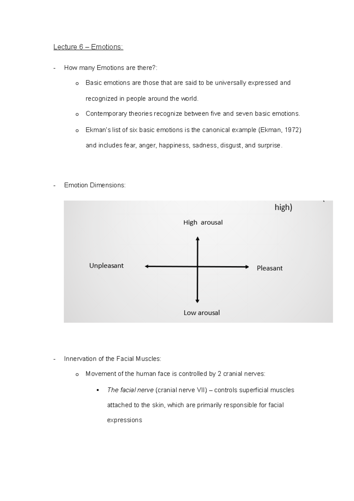 Human Expression of Emotions - Lecture 6 – Emotions: How many Emotions ...