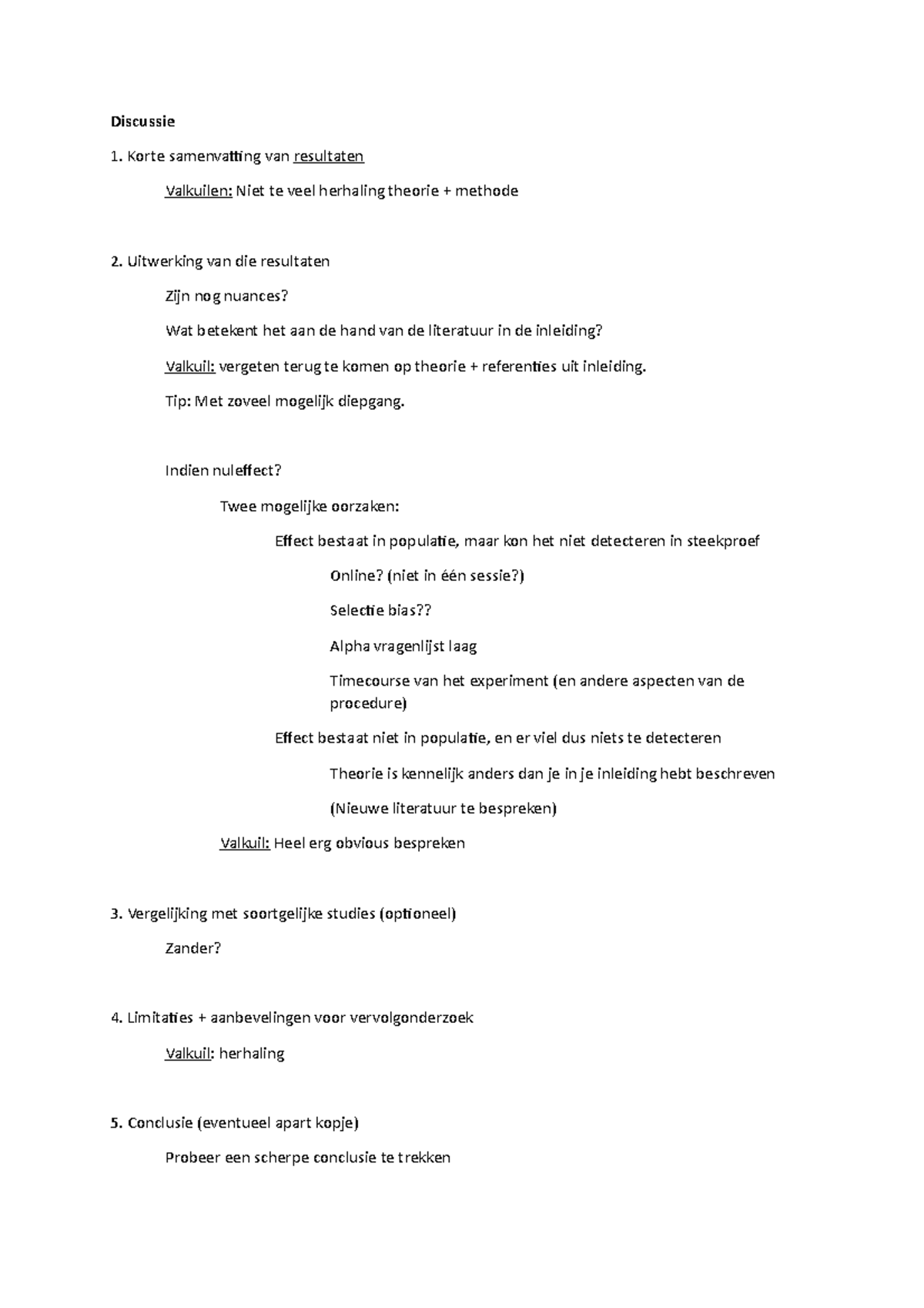 Rp3 recept voor discussie - Discussie Korte samenvatting van resultaten ...