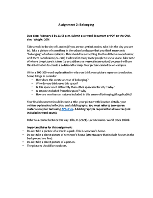 World cities part 1 - first part of the main assignment - Benjamin ...