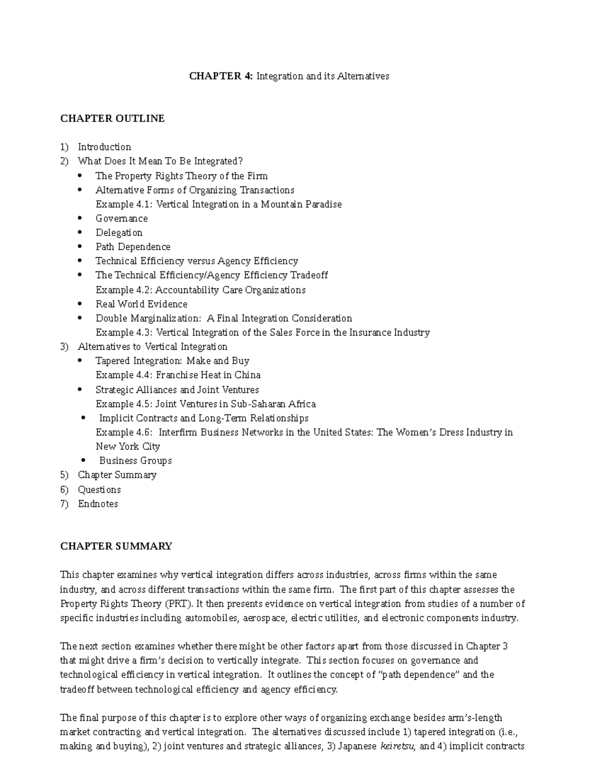 Ch04 -solution mannel - CHAPTER 4: Integration and its Alternatives ...