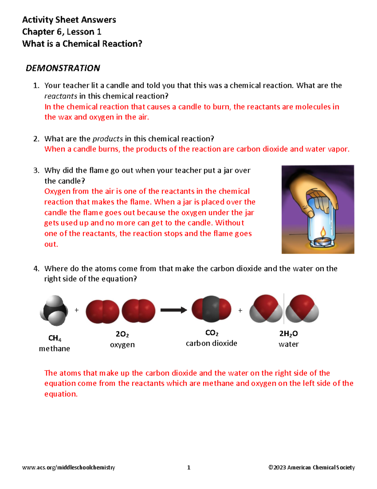 Ch6 l1 activity sheet answers - Activity Sheet Answers Chapter 6 ...