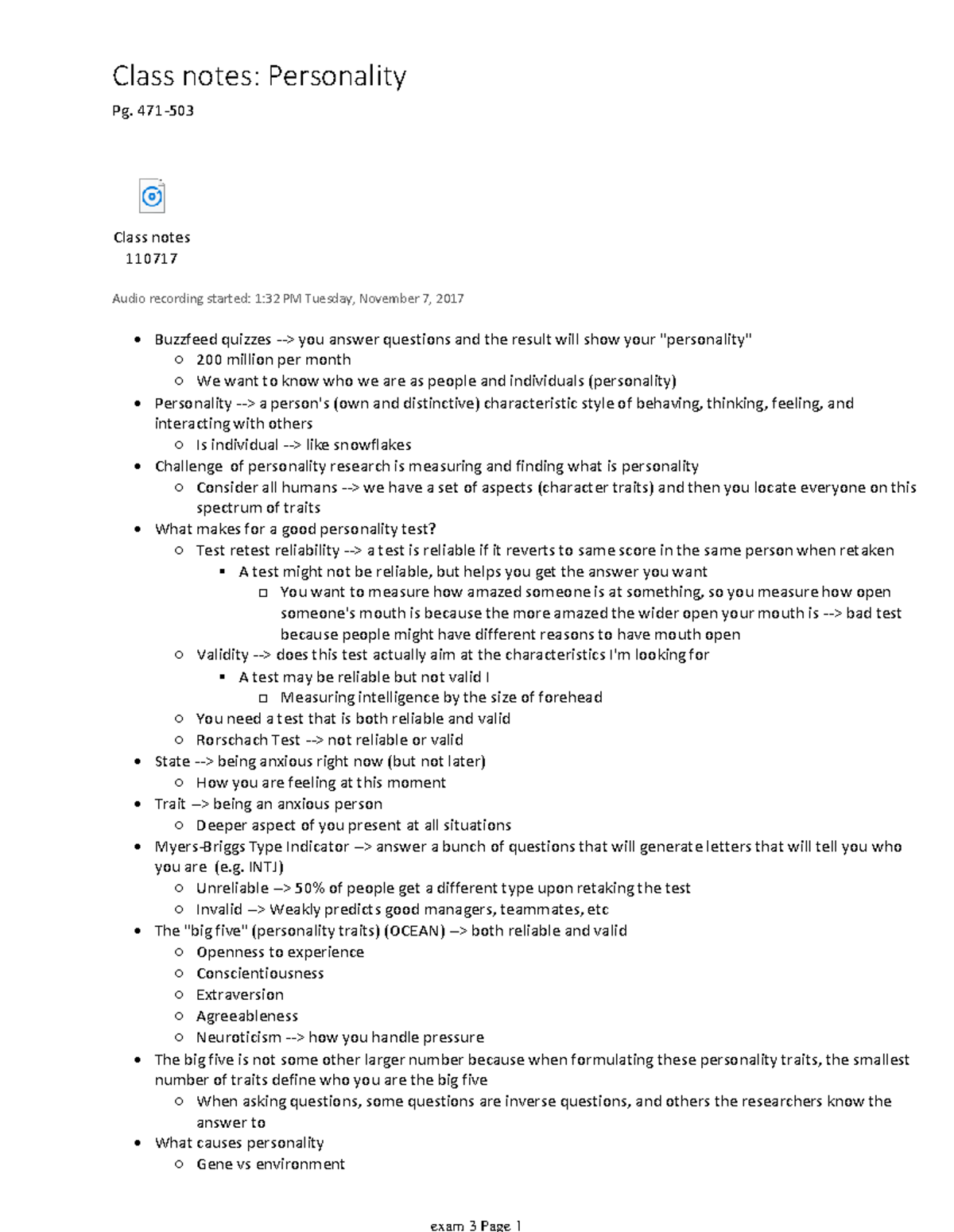 Psych Exam 3 Notes Warning Tt Undefined Function 32 Warning Tt Undefined Function 32