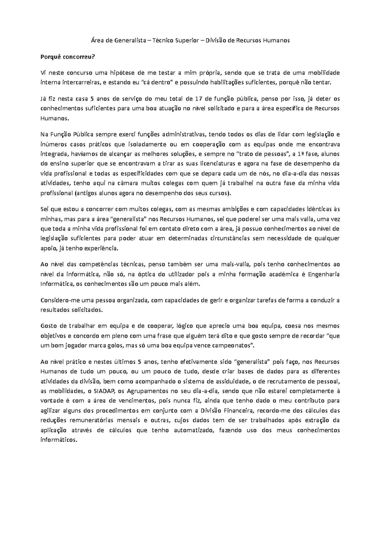 Área de Generalista - apontamento - Área de Generalista – Técnico ...