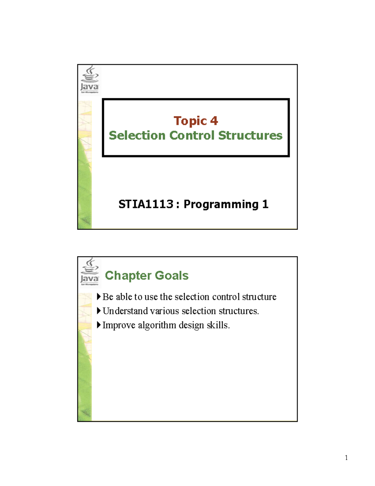 principle of marketing assignment - STIA1113 : Programming 1 Topic 4 ...